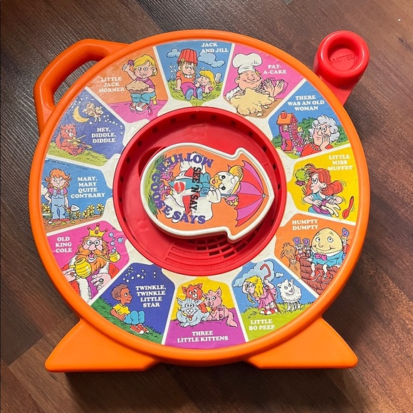 Mattel | Toys | 989 Vintage Mattel See N Say Mother Goose Says Toy ...